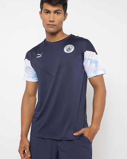 Buy Puma Men Blue Polyester Tshirt Online at Best Prices in India ...