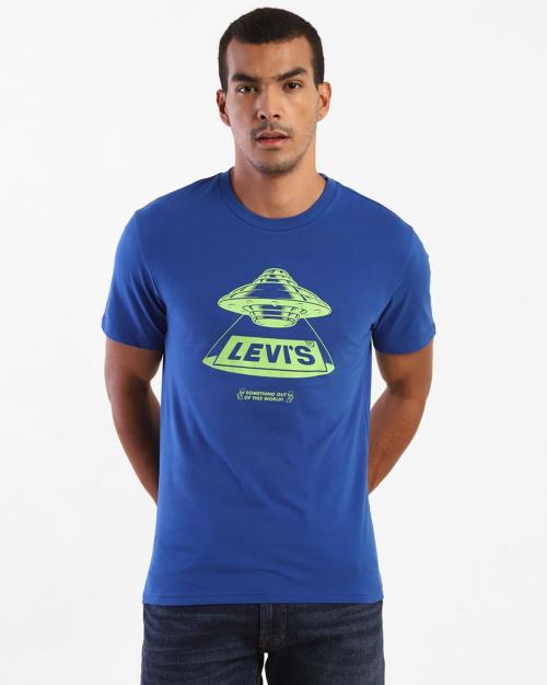 Buy Regular Fit Graphic Print Crew-Neck T-Shirt Online at Best Prices ...