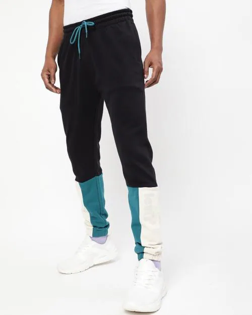 Buy Men Colourblock Joggers with Insert Pockets Online at Best Prices ...
