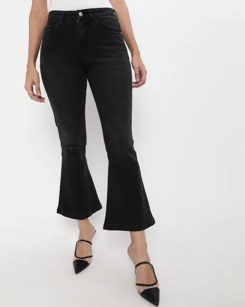 Buy Washed Flare Jeans Online at Best Prices in India - JioMart.