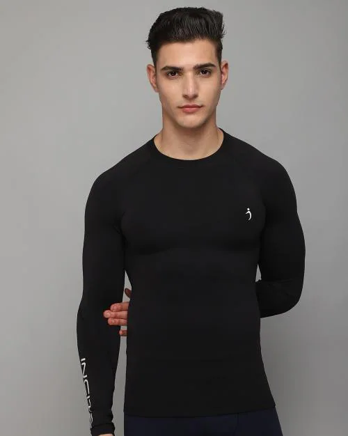 Buy Extra Slim Fit Quickdry Crew-Neck Compression T-Shirt Online at ...