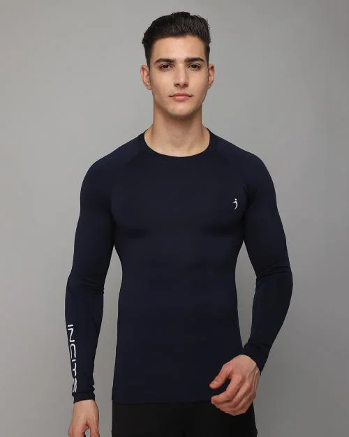 Buy Extra Slim Fit Quickdry Crew-Neck Compression T-Shirt Online at ...