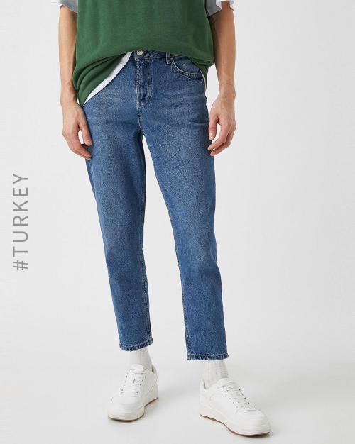 Buy Washed Ankle-Length Straight Jeans Online at Best Prices in India ...