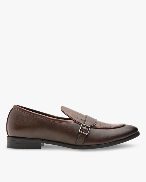 Buy Men Croc-Embossed Single-Strap Monks Online at Best Prices in India - JioMart.