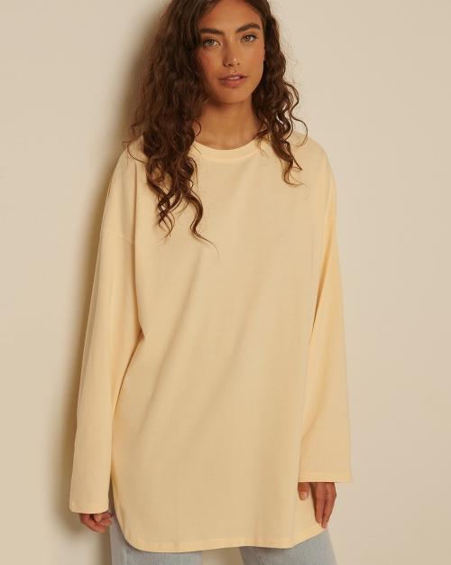 Round-Neck Oversized Slim Top - JioMart