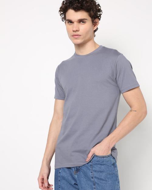Buy Cotton Crew-Neck T-shirt Online at Best Prices in India - JioMart.