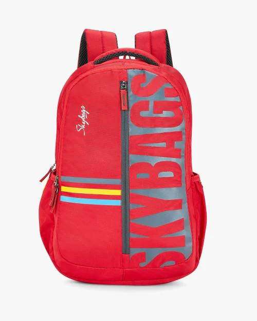 Buy Printed Backpack with Front Zip Pocket Online at Best Prices in ...