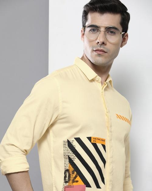 Buy Shirt with Placement Print Online at Best Prices in India - JioMart.