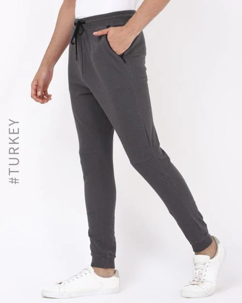 Buy Relaxed Fit Joggers with Insert Zip Pockets Online at Best Prices ...