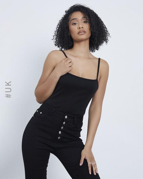 Buy Ribbed Square-Neck Bodysuit Online at Best Prices in India - JioMart.