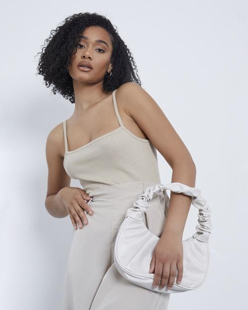 Ribbed Square-Neck Bodysuit - JioMart