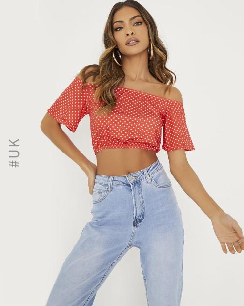 Buy Printed Off-Shoulder Crop Top Online at Best Prices in India - JioMart.