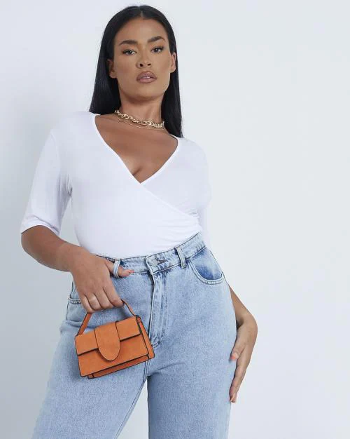 V-Neck Wrap Top - JioMart