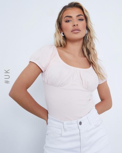 Buy Ruched Round-Neck Top Online at Best Prices in India - JioMart.