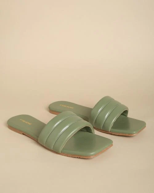 Buy Quilted Square-Toe Sliders Online at Best Prices in India - JioMart.