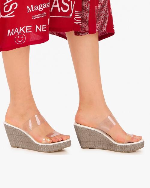 Buy Wedges with Transparent Straps Online at Best Prices in India ...