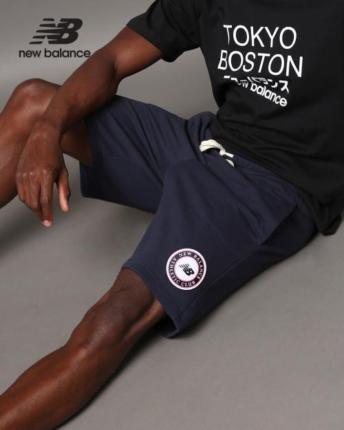 Buy NB Essentials High-Rise Shorts with Drawstring Waistline Online at ...