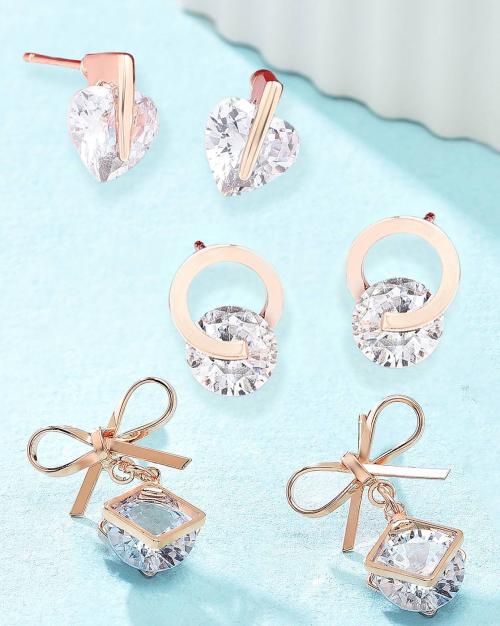 Buy Set of 3 Contemporary Stud & Drop Earrings - ZPFK12815 Online at ...