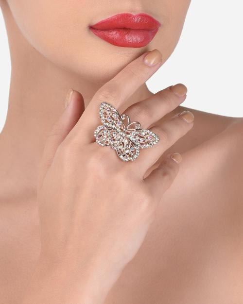 Buy Contemporary Butterfly Finger Ring-ZPFK12918 Online at Best Prices ...