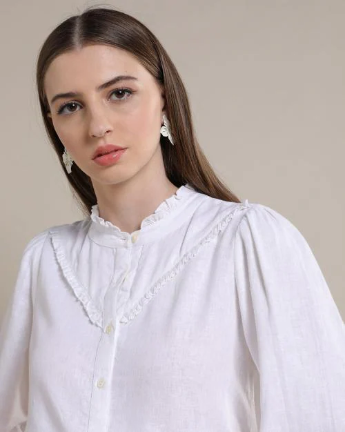 Buy Shirt with Ruffled Overlay Online at Best Prices in India - JioMart.