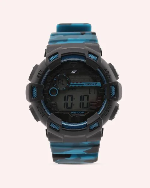 Buy Men NP77053PP01 Water-Resistant Digital Watch Online at Best Prices ...