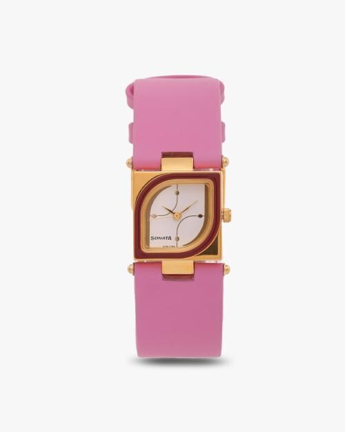 Buy Women NP8919YL01 Water-Resistant Analogue Watch Online at Best ...