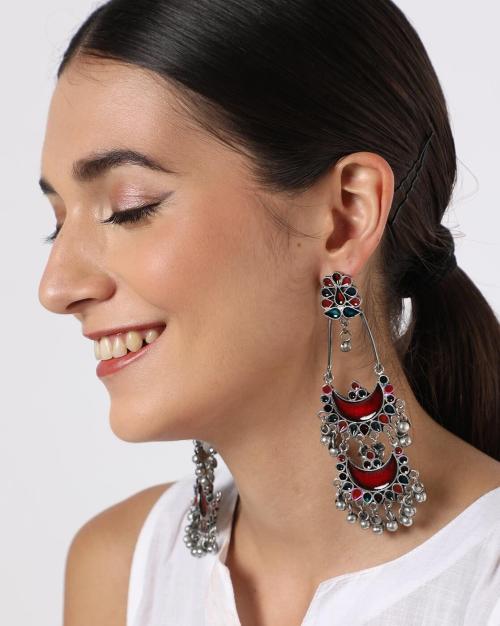 Buy Dangler Earrings With Push-Back Closure - TR-KM-352 Online at Best ...