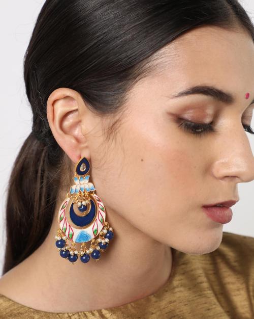 Buy Drop Earrings With Push-Back Closure - TPP21-588 Online at Best ...