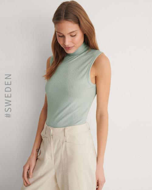 Buy Ribbed Top with Neck Tie-Up Online at Best Prices in India - JioMart.