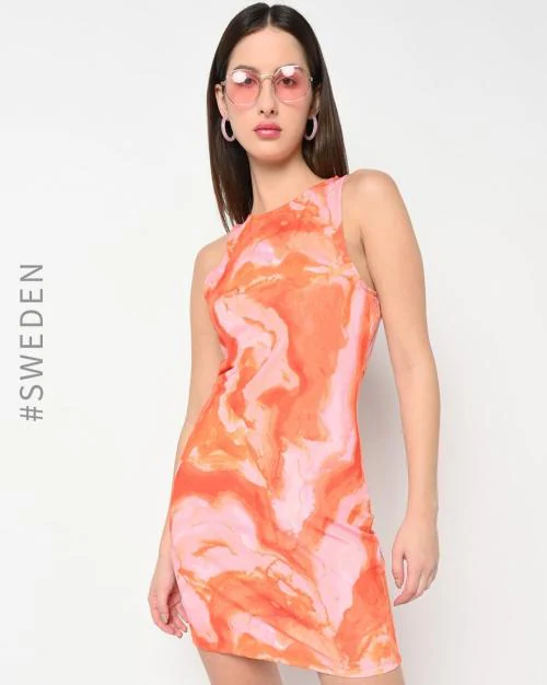 Buy Printed Fitted Bodycon Dress Online at Best Prices in India - JioMart.
