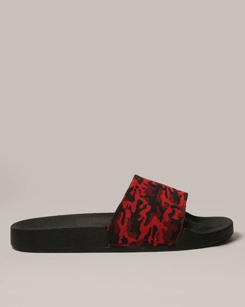 Buy Camouflage Print Open-Toe Sliders Online at Best Prices in India ...