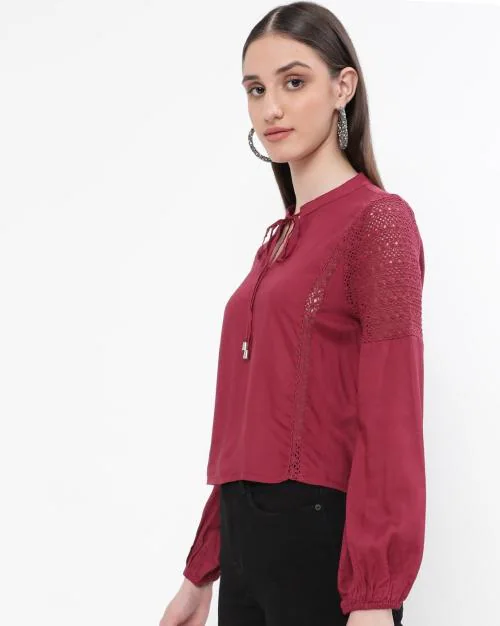 Buy Embroidered Round-Neck Top Online at Best Prices in India - JioMart.