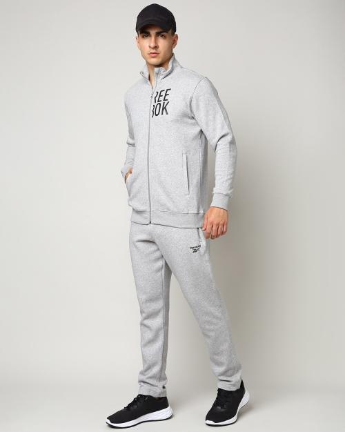 Buy Brand Print Zip-Front Tracksuit Online at Best Prices in India ...