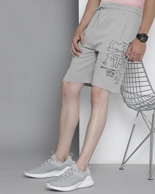 Buy Typographic Print Knit Shorts Online at Best Prices in India - JioMart.