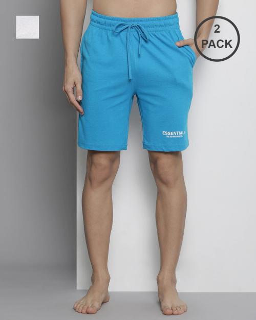 Buy Pack of 2 Shorts with Drawstring Fastening Online at Best Prices in ...