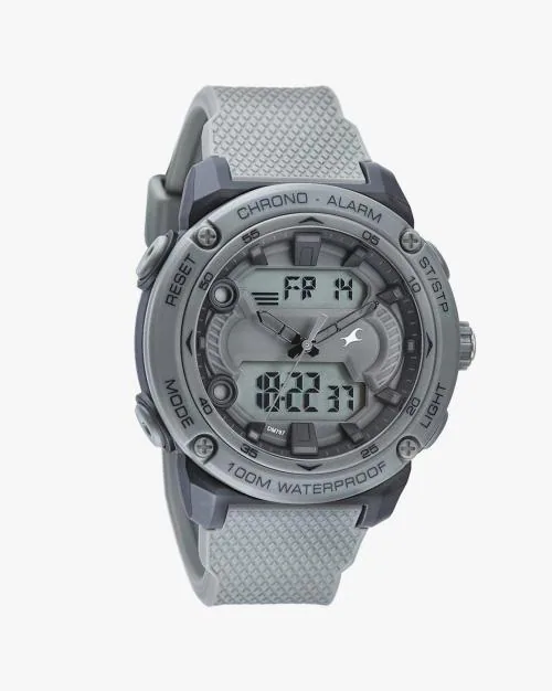 Buy Men 38065PP02 Water-Resistant Digital Watch Online at Best Prices ...