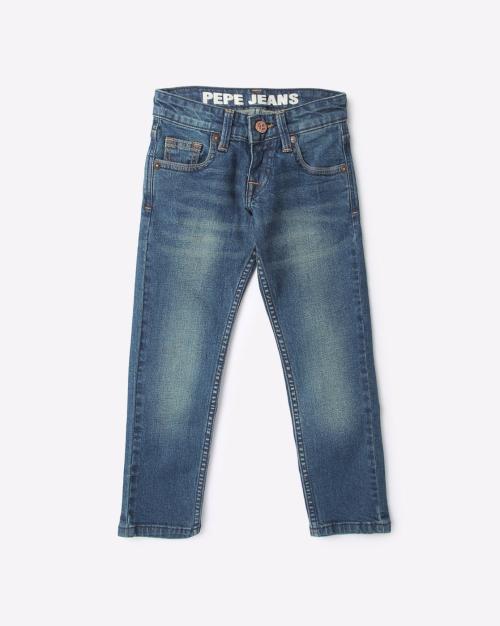 Buy Mullet Cashed Mid-Wash Slim Fit Jeans Online at Best Prices in ...