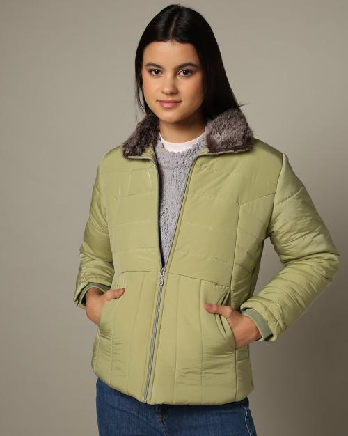 Buy Quilted Jacket with Insert Pockets Online at Best Prices in India ...