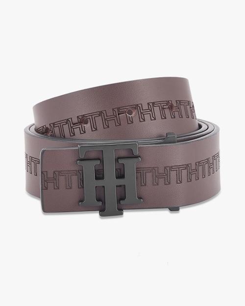 Buy Logo Embossed Belt with Pintuck Closure Online at Best Prices in ...