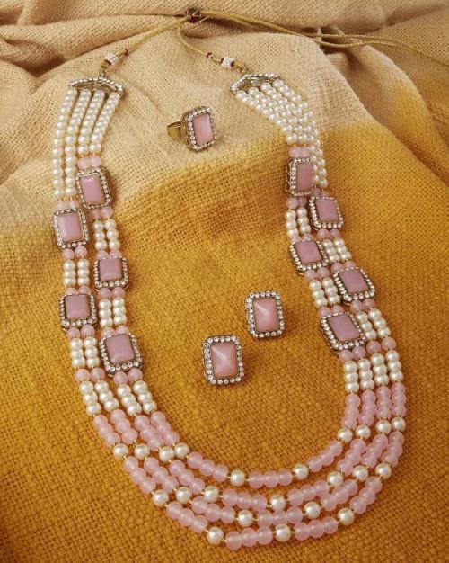 Buy Pearl-Beaded Necklace Set Online at Best Prices in India - JioMart.