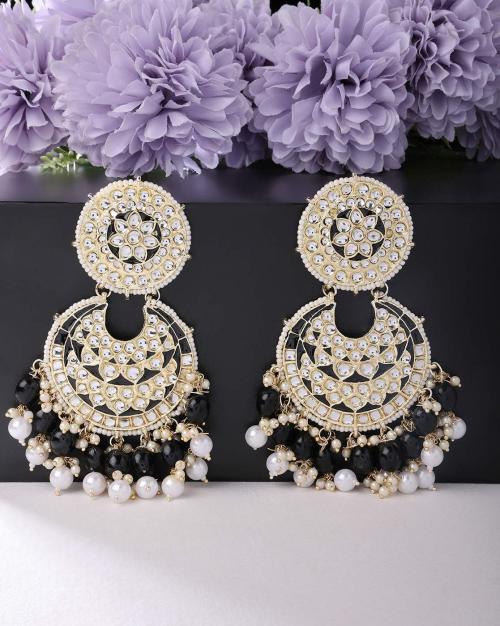 Buy Chandbali Earrings with Push-Back Closure Online at Best Prices in ...