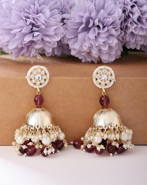 Buy Jhumkas with Push-Back Closure Online at Best Prices in India ...