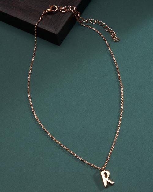 Buy Flat Chain With Alphabet R Pendant Online at Best Prices in India ...