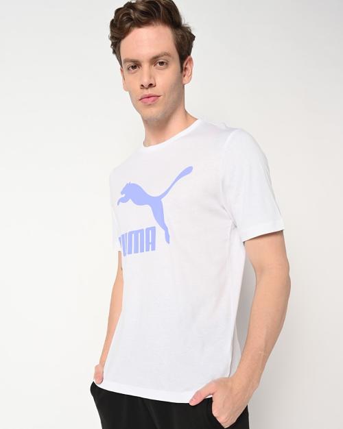 Buy Regular Fit Classics Logo Sportstyle Prime Select Crew-Neck T-Shirt Online at Best Prices in ...