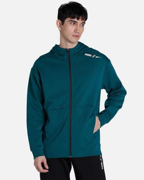 Buy RAD/CAL Zip-Front Relaxed Fit Hoodie Online at Best Prices in India ...