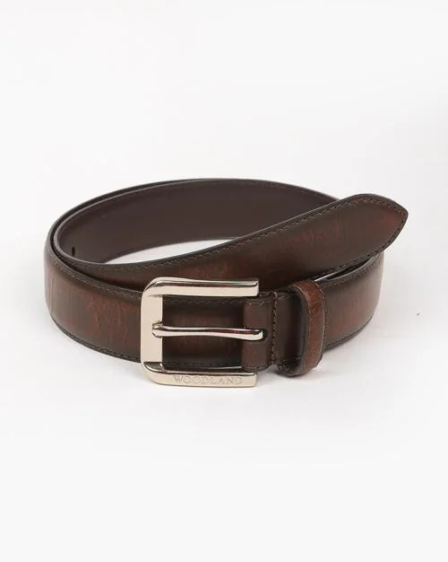 Buy Leather Belt with Pin-Buckle Closure Online at Best Prices in India ...