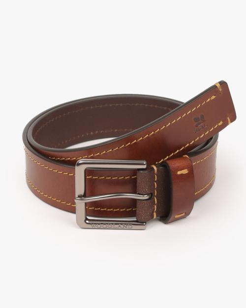 Buy Leather Belt with Pin-Buckle Closure Online at Best Prices in India ...