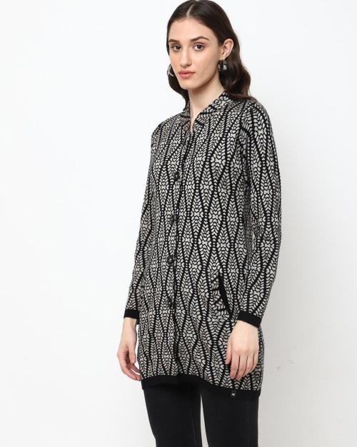 Buy Geometric Woven Longline Coat Online at Best Prices in India - JioMart.