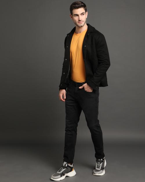 Buy Men Light-Wash Low-Rise Skinny Fit Jeans Online at Best Prices in ...