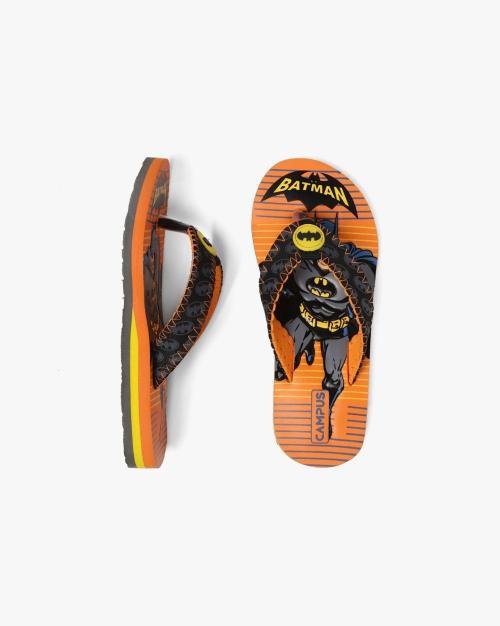 Buy Batman Print Thong-Strap Flip Flops Online at Best Prices in India ...